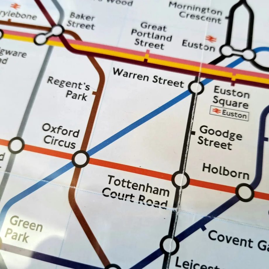 Authentic London Underground Tube Map – Norfolk Vintiques