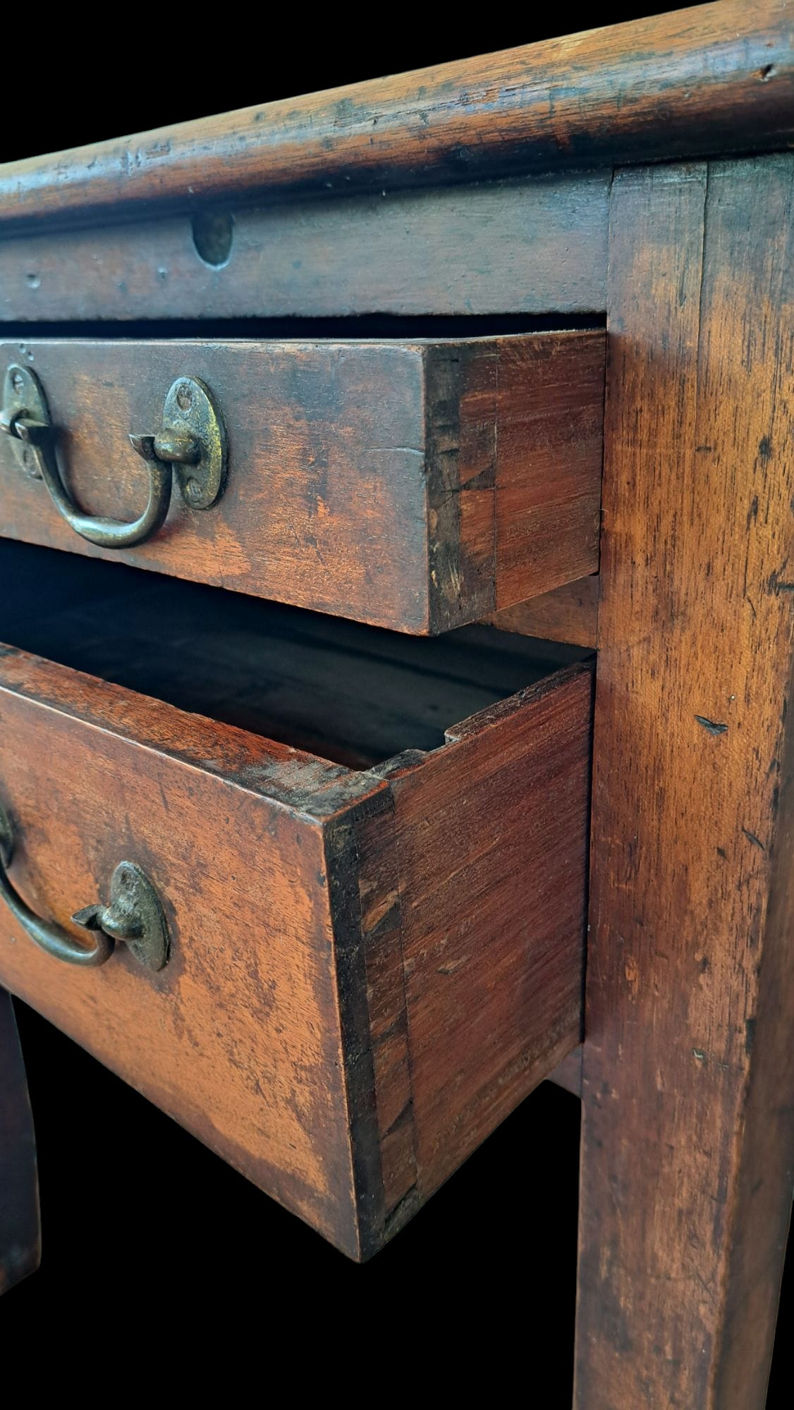 Georgian Two Drawer Side Table – Norfolk Vintiques
