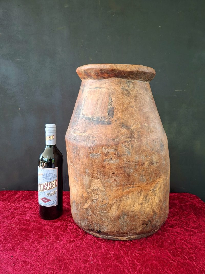 Large wooden Indian Pot – Norfolk Vintiques